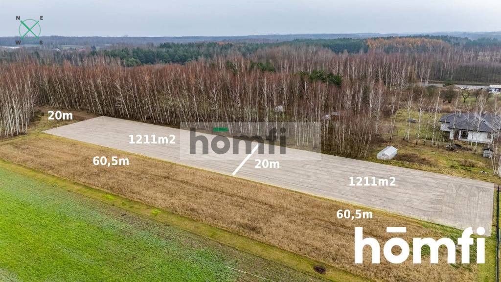 Plot surrounded by forest, Garno, Wolanów - Ділянка - Продаж - Radomski ...