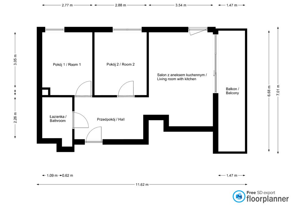 READY 3-ROOM, SUNNY APARTMENT - Apartment - Rent - Katowice, Dąbrówka ...